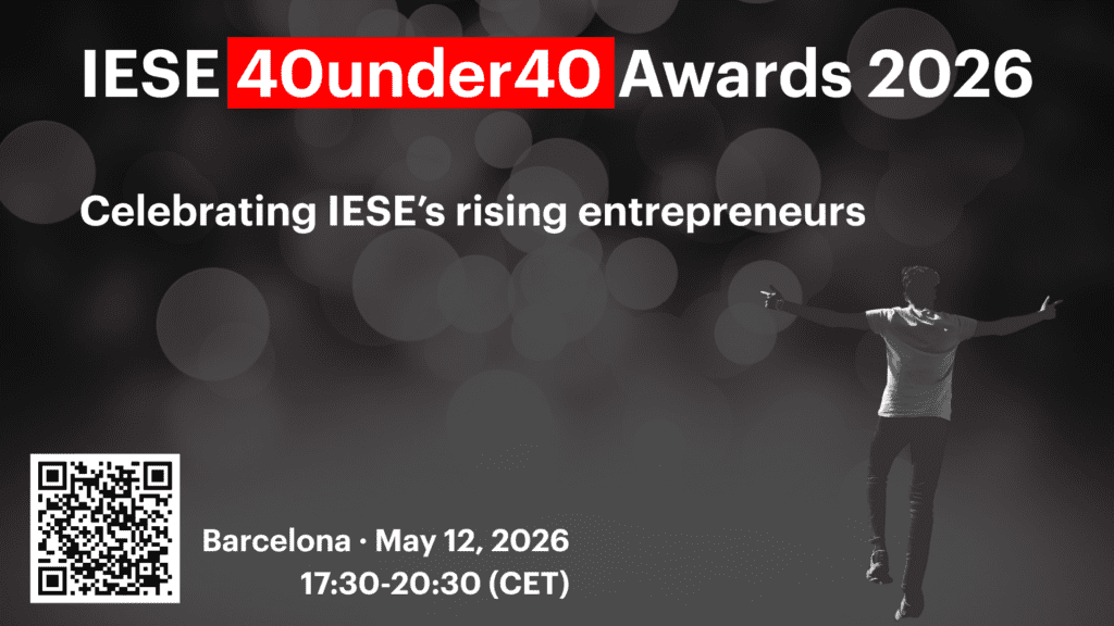 IESE's 40 best entrepreneurs under 40 for 2026 | IESE